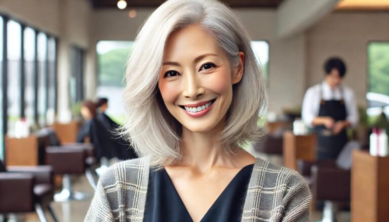 【50代の白髪ブリーチ】明るく若々しい髪を手に入れる方法 | Happycharmers☆
